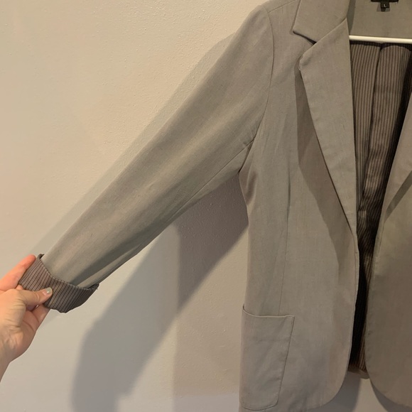 zinc | Jackets & Coats | Grey Blazer | Poshmark
